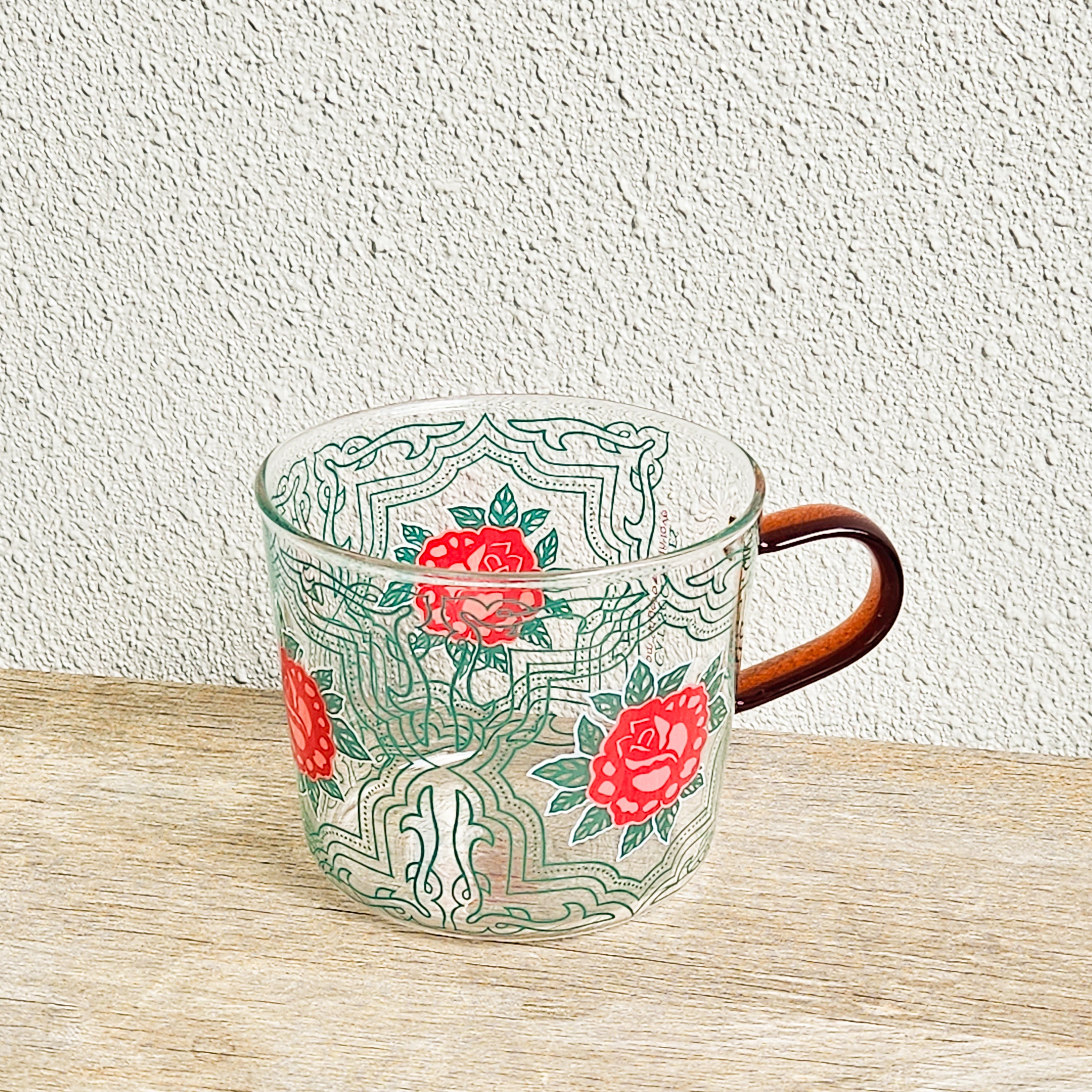 Classic Rose Peranakan Tile Glass Mug – Cat Socrates Online