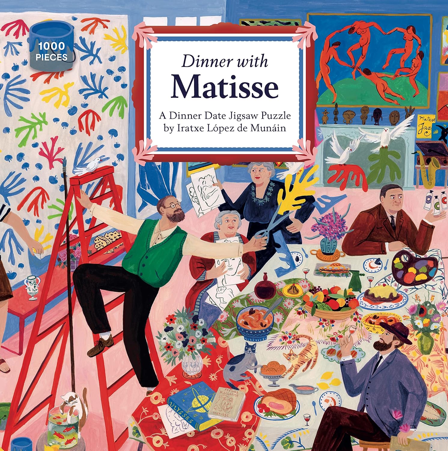 Dinner with Matisse: A 1000-Piece Dinner Date Jigsaw Puzzle – Cat ...