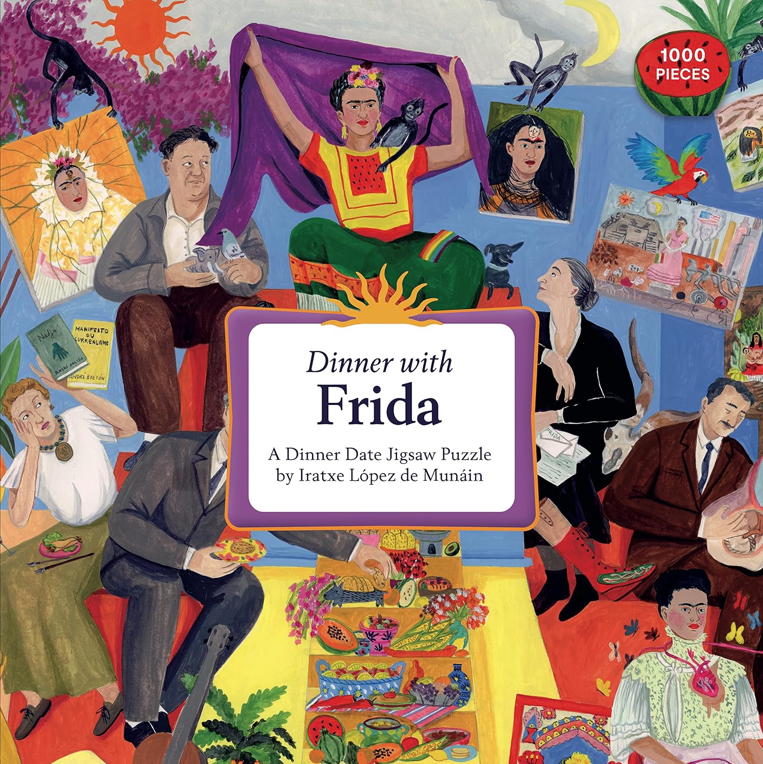 Dinner with Frida: A 1000-Piece Dinner Date Jigsaw Puzzle – Cat ...