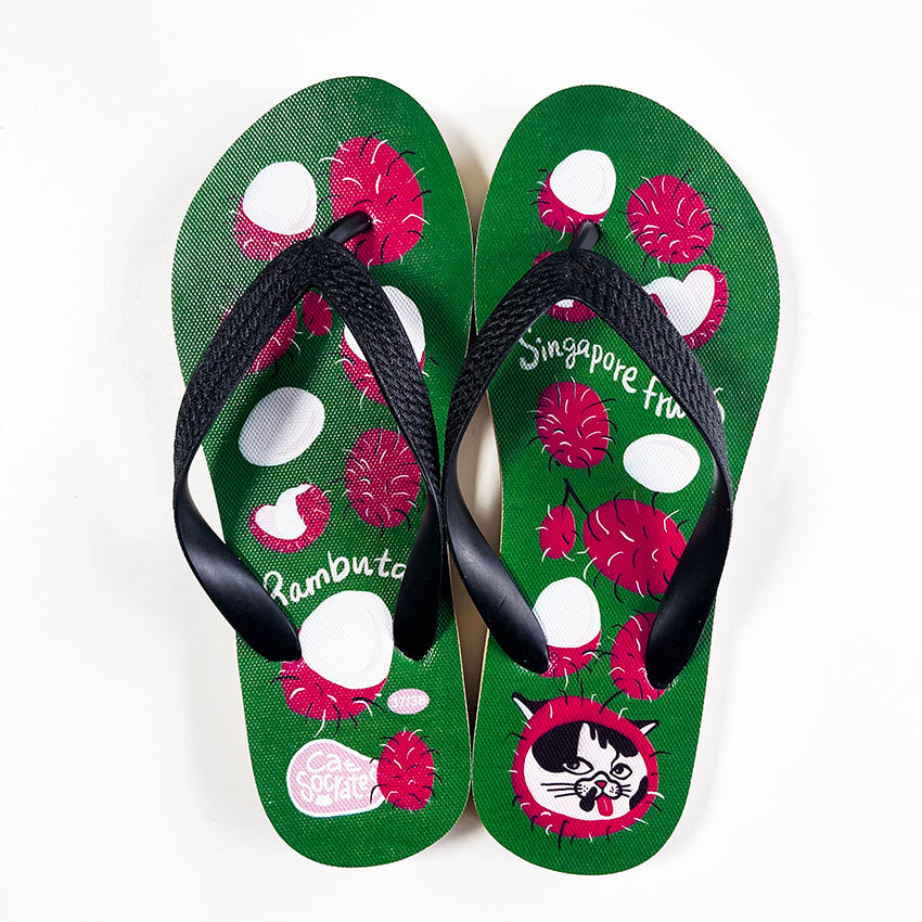 Singapore Fruits Flip-flops Rambutan – Cat Socrates Online